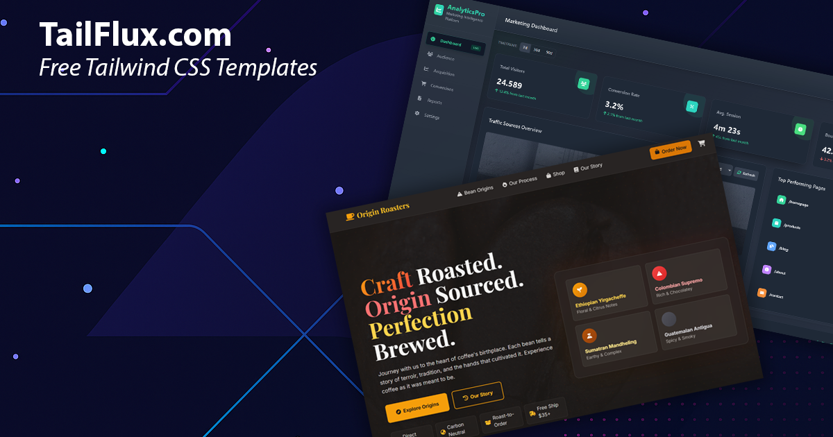TailFlux.com — Free Tailwind CSS Templates
